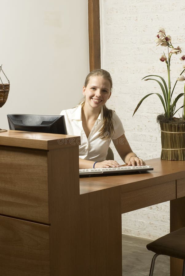 Secretary Celebrating stock photo. Image of office, petals - 7138186