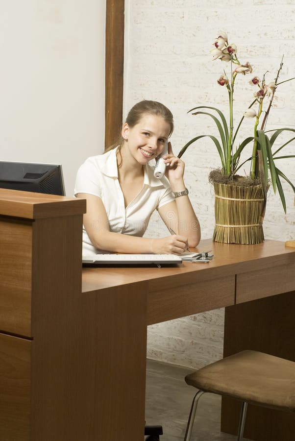 Secretary Celebrating stock image. Image of female, business - 7138793