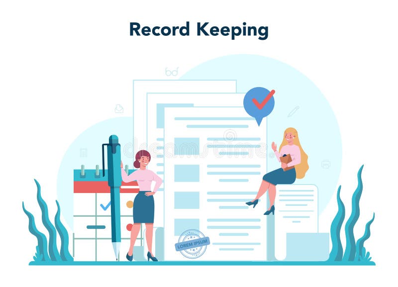 Secretary Concept. Receptionist Answering Calls and Assisting Stock ...