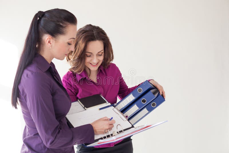 Secretary and Director of Studying Documents Stock Photo - Image of ...
