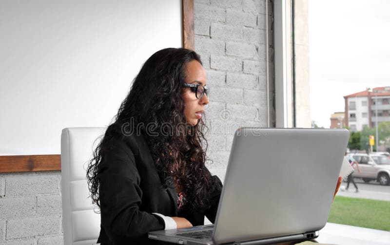Secretary in his office stock image. Image of people - 34949541