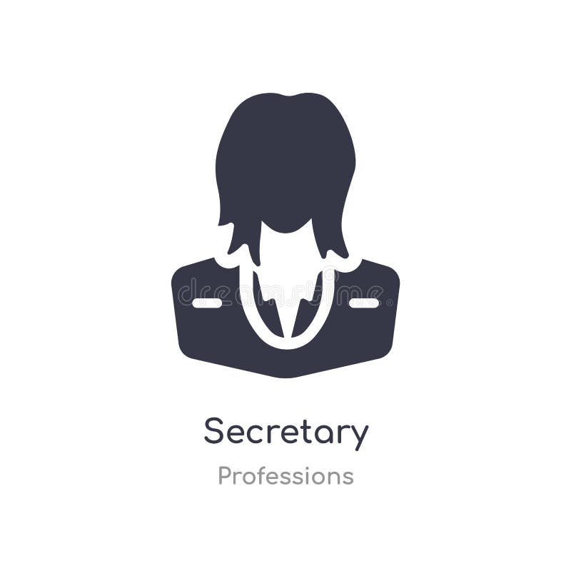Secretary Icon. Isolated Secretary Icon Vector Illustration from ...
