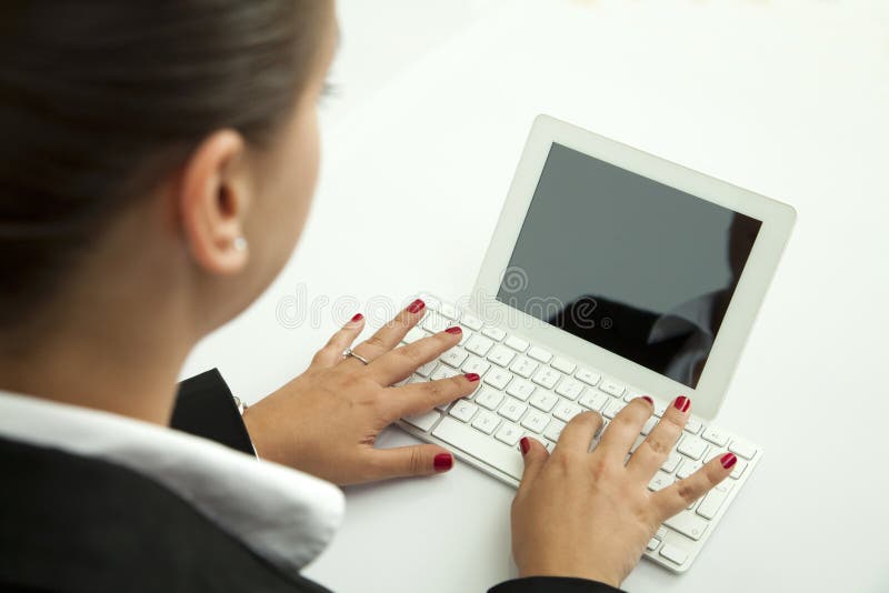 Secretary knocks text stock image. Image of technology - 60271619