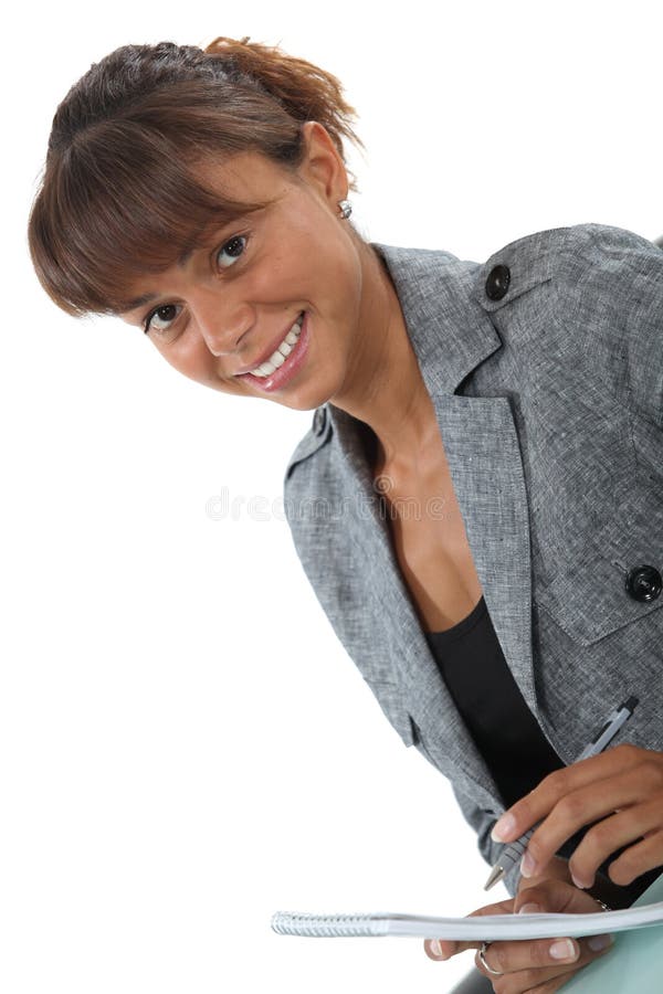 Secretary Noting Down Appointments Stock Image - Image of background ...