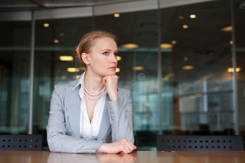 Secretary in the office stock photo. Image of attractive - 19252750