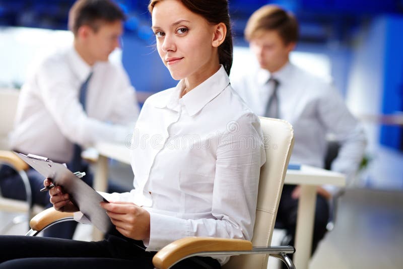 Secretary in office stock image. Image of colleagues - 24515287