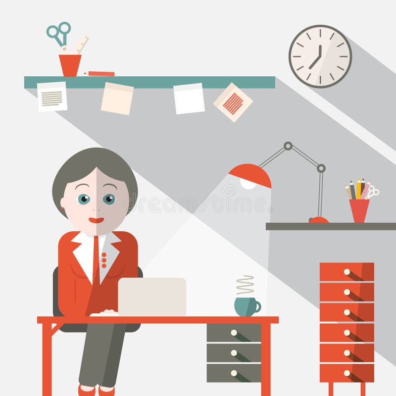 Multitasking Secretary Office Stock Illustrations – 212 Multitasking ...