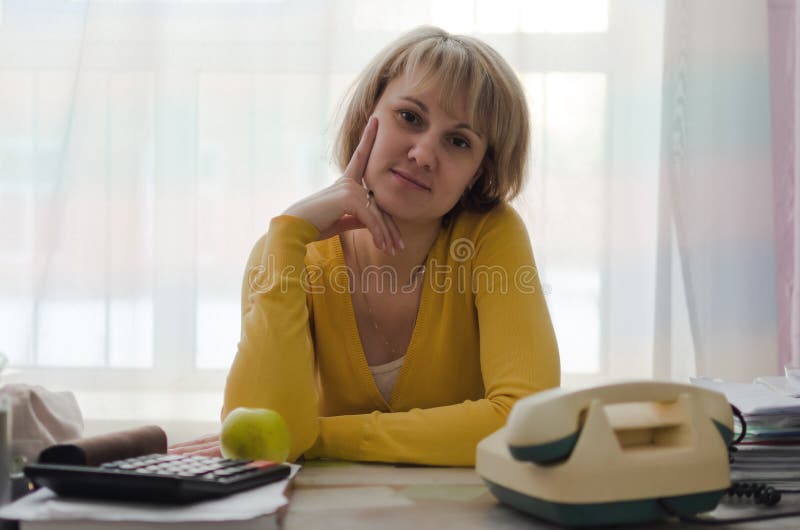 Secretary. stock photo. Image of assistant, interview - 138183622