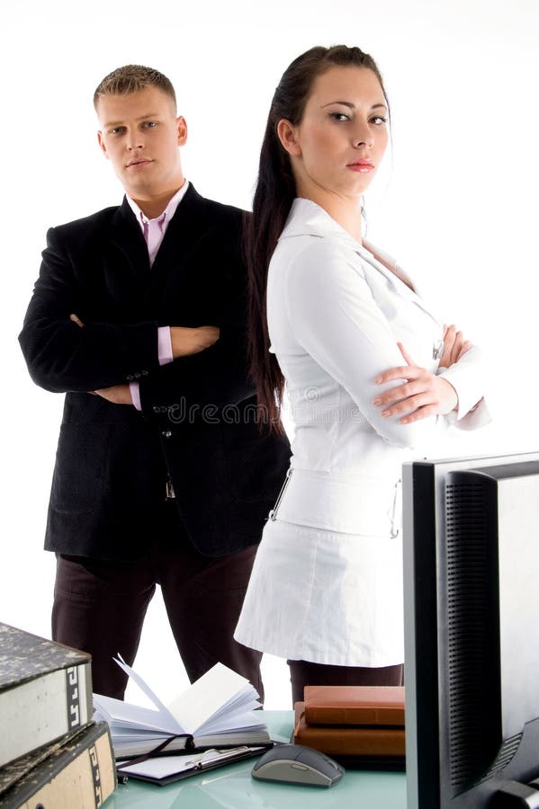 Confident, Successful Pair of Senior Management Team, Boss with Stock ...