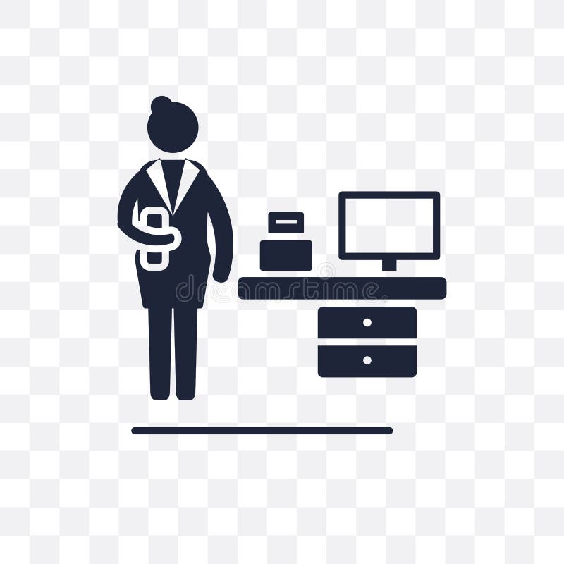 Secretary Icon. Trendy Flat Vector Secretary Icon On White Background ...