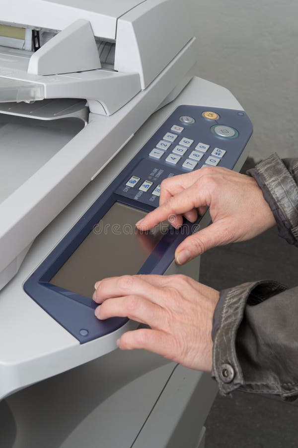 Business Photocopy Machine with Note Indication that Out of Order Stock ...