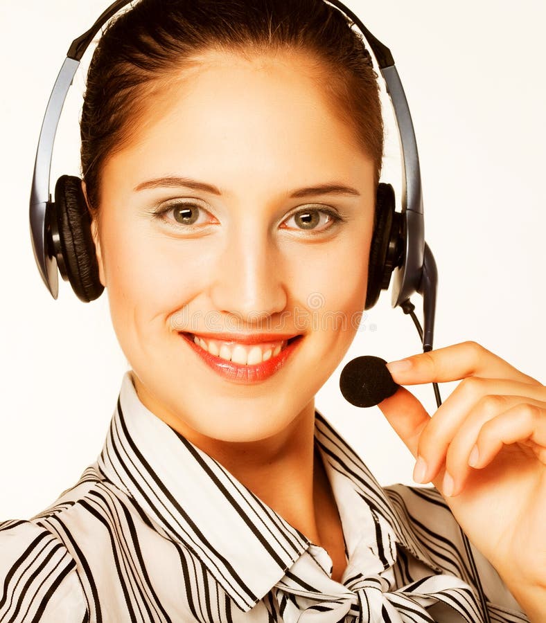 Secretary Isolated on White Stock Image - Image of businesswoman ...