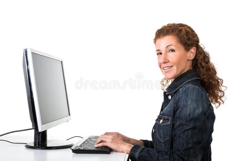 Secretary stock photo. Image of connection, desktop, keyboard - 47432046