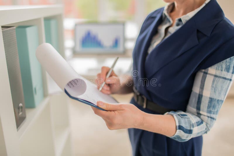 Secretary at work stock photo. Image of expertise, contract - 101319446