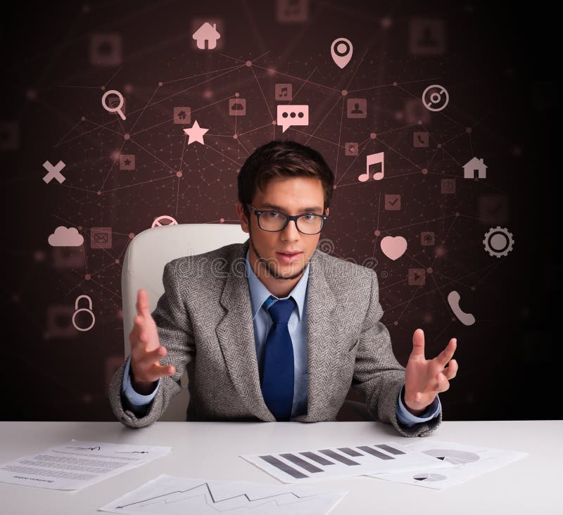 Secretary Work with Multitask Concept Stock Photo - Image of bookkeeper ...