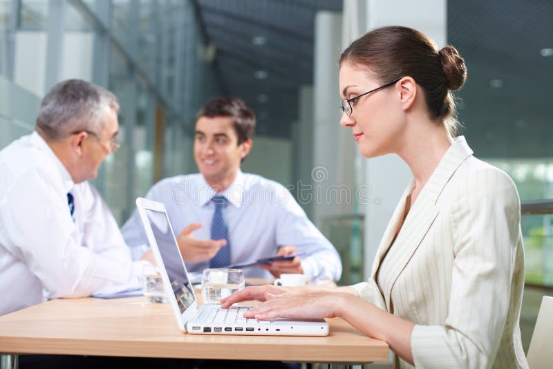 Secretary working stock image. Image of leader, businesspeople - 23039619