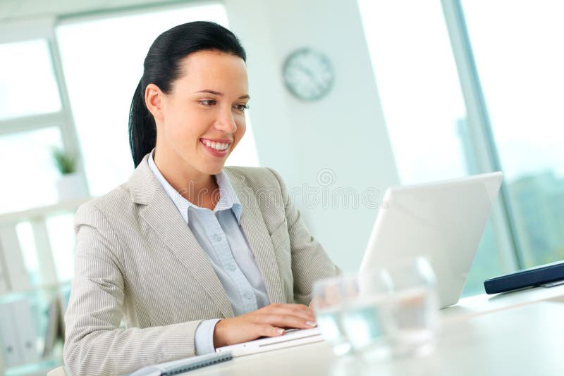 Secretary working stock photo. Image of blond, people - 7486464