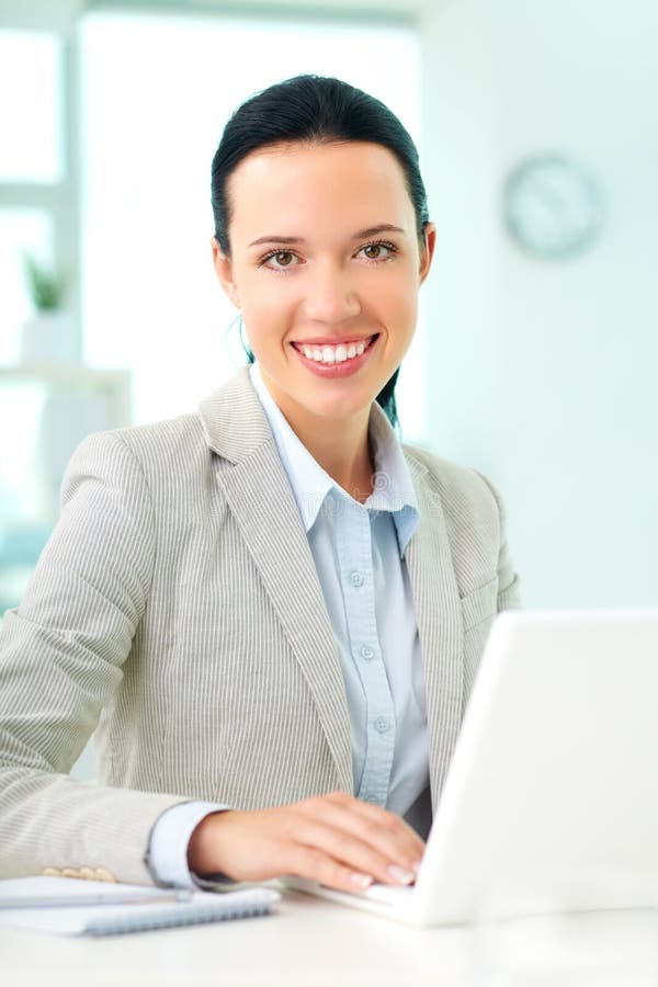 Female secretary typing stock image. Image of employee - 30208009