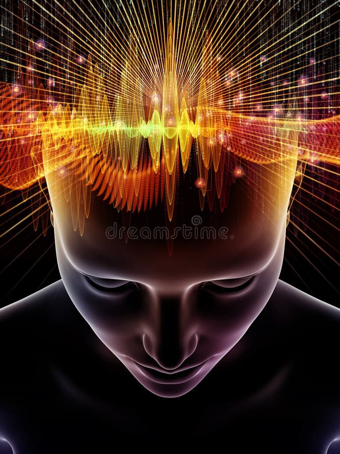 Secrets of Human Mind stock illustration. Illustration of backdrop ...