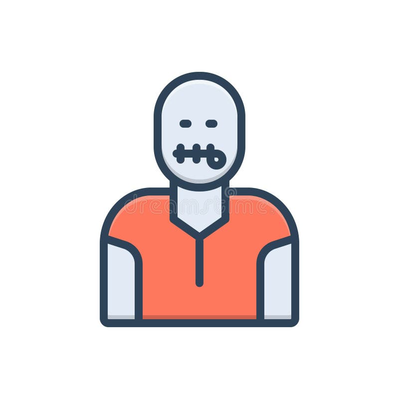 Color Illustration Icon for Secrets, Mystery and Secrets Stock Vector ...