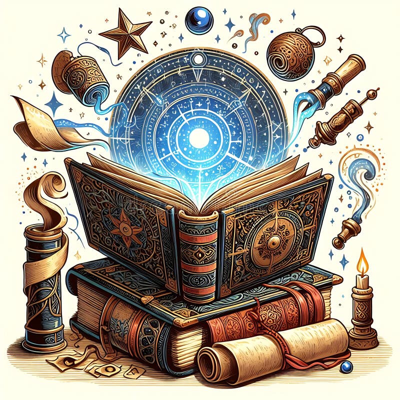 The Secrets of the Magic Book a Guide To Unseen Worlds Stock ...
