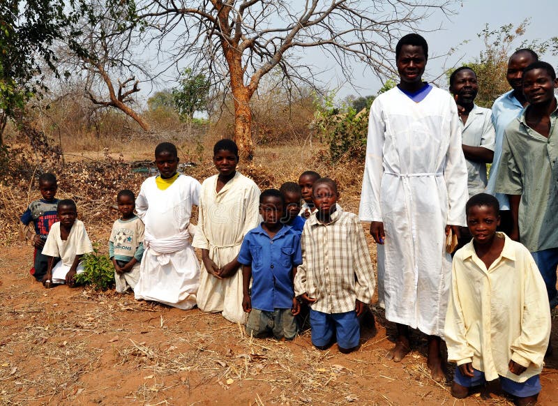 Secta Al Aire Libre Zimbabwe De La Iglesia De Mapostori Fotografía ...