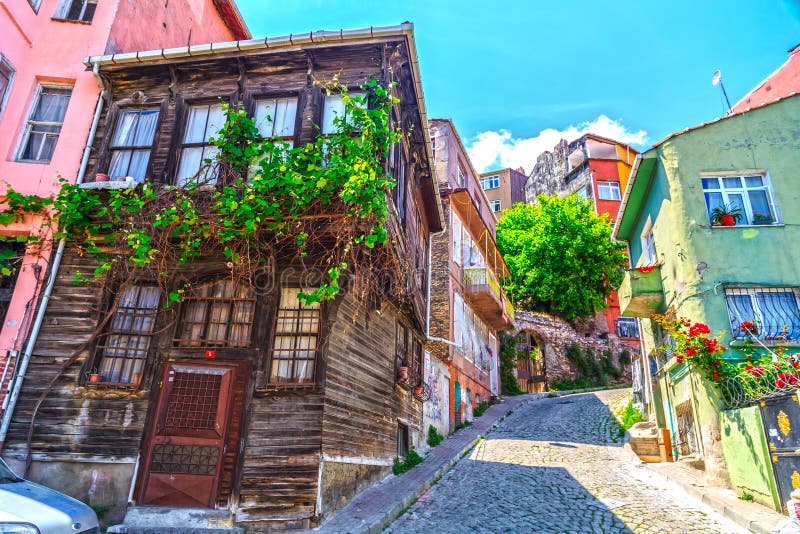 Secteur De Balat, Istanbul, Turquie Image stock éditorial - Image du ...