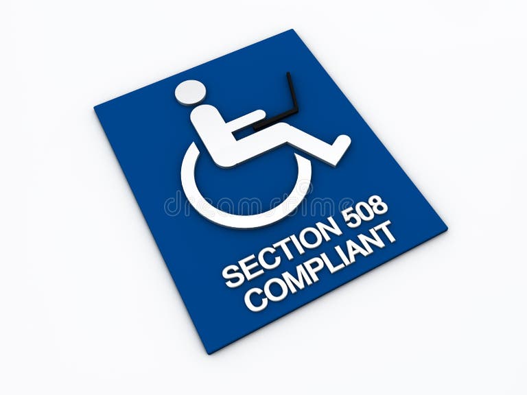 Section 508 Accessibility Disability Stock Illustration - Illustration ...