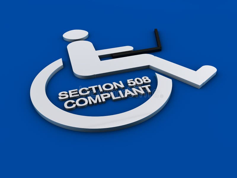 Section 508 Accessibility Disability Stock Illustration - Illustration ...