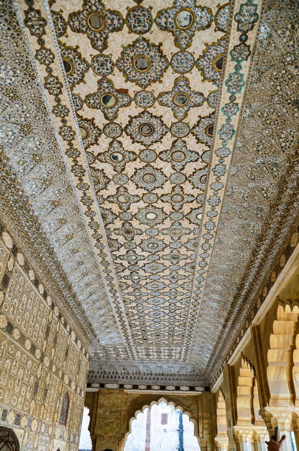 A Section of the Amber Fort or Amer Fort Palace Located in Amber ...