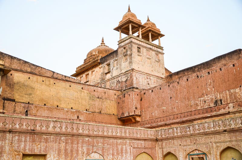 A Section of the Amber Fort or Amer Fort Palace Located in Amber ...