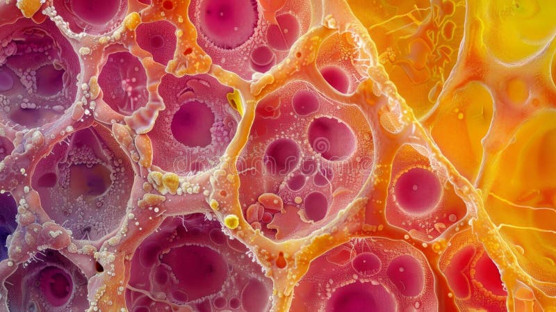 A Section of Bone Marrow Tissue Showing the Unique Spatial Organization ...