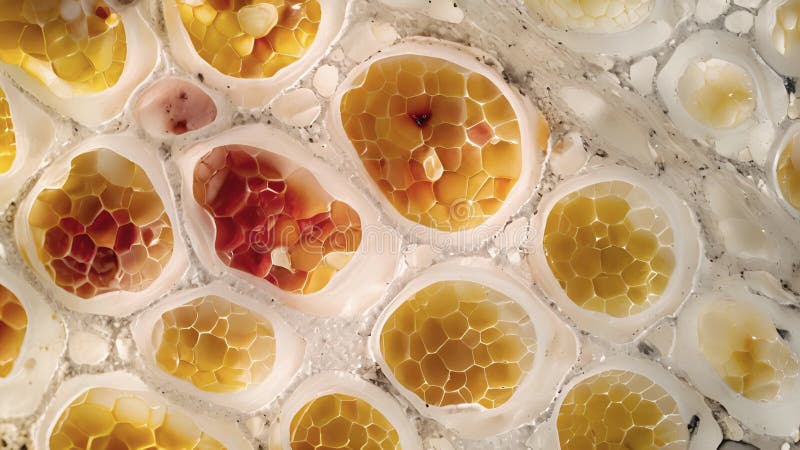 A Section of Bone Marrow Tissue Showing the Unique Spatial Organization ...