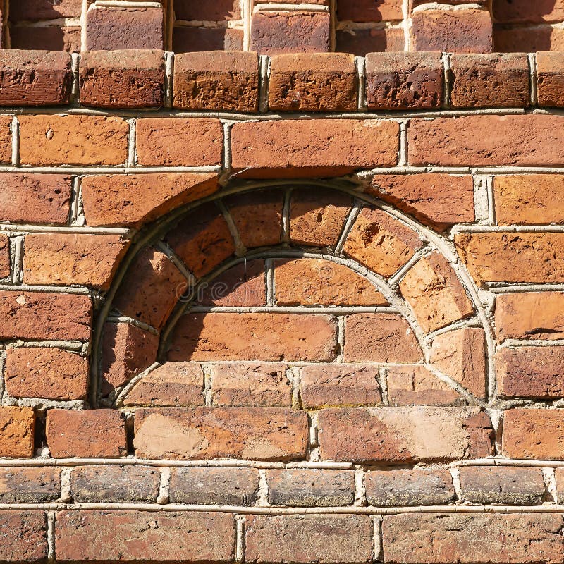 A Section of a Brick Wall with a Frame Stock Photo - Image of stone ...
