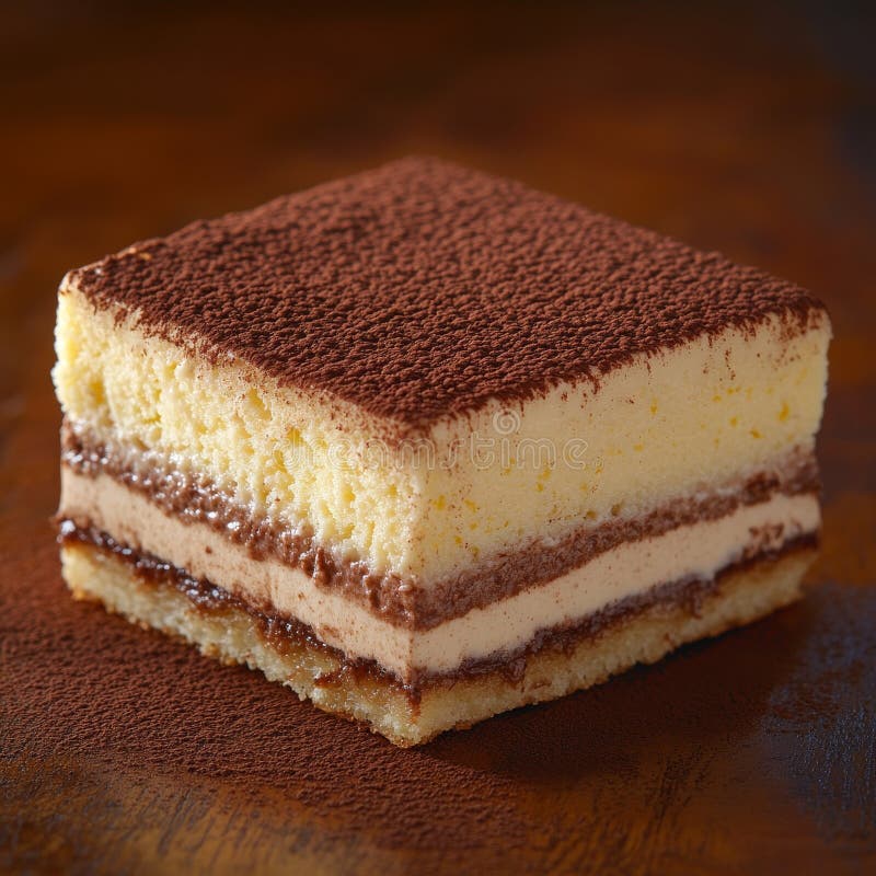 A Section of Cake Displaying Multiple Tiers of Cream and Sponge Stock ...