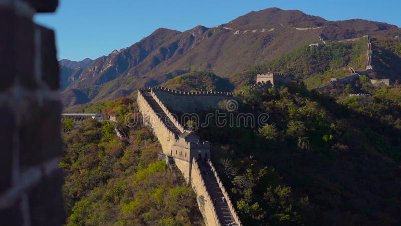 Fog Rises Up the Side of the Mountain. Hard Rocks. Atmospheric Video ...