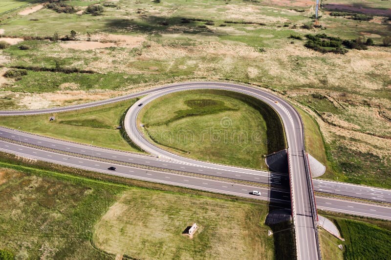 Section of the Circular Roadway, Road, Intersection of Traffic Flows ...