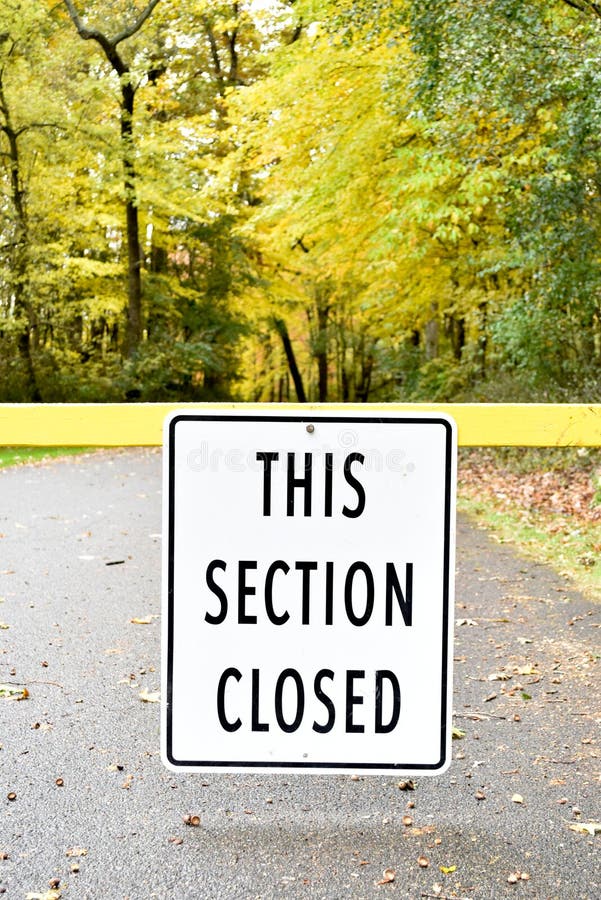 Road Closed stock photo. Image of branches, gate, bent - 29754978