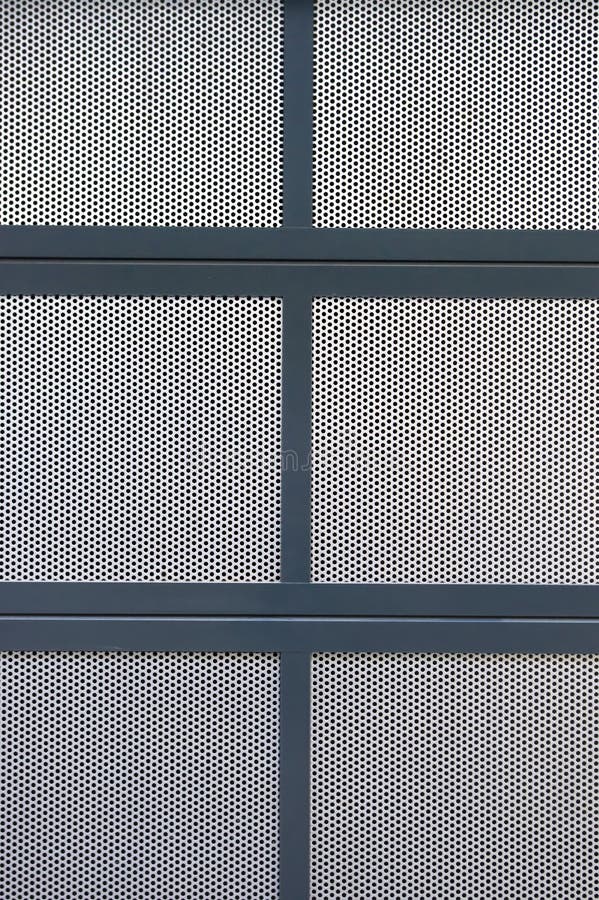 Section of a Cover Made of Several Plates of Silver Perforated Plate ...