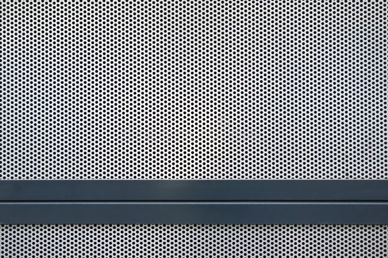 Section of a Cover Made of Several Plates of Silver Perforated Plate ...