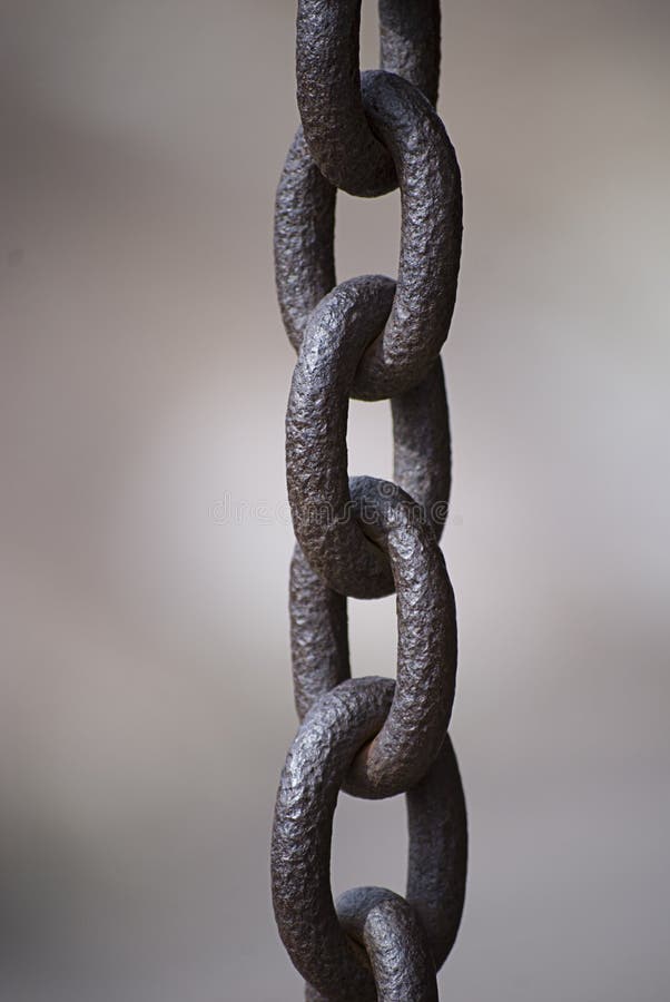 Section of heavy chain stock image. Image of heavy, depth - 18384147