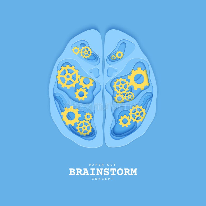 Right Brain Blue Stock Illustrations – 390 Right Brain Blue Stock ...