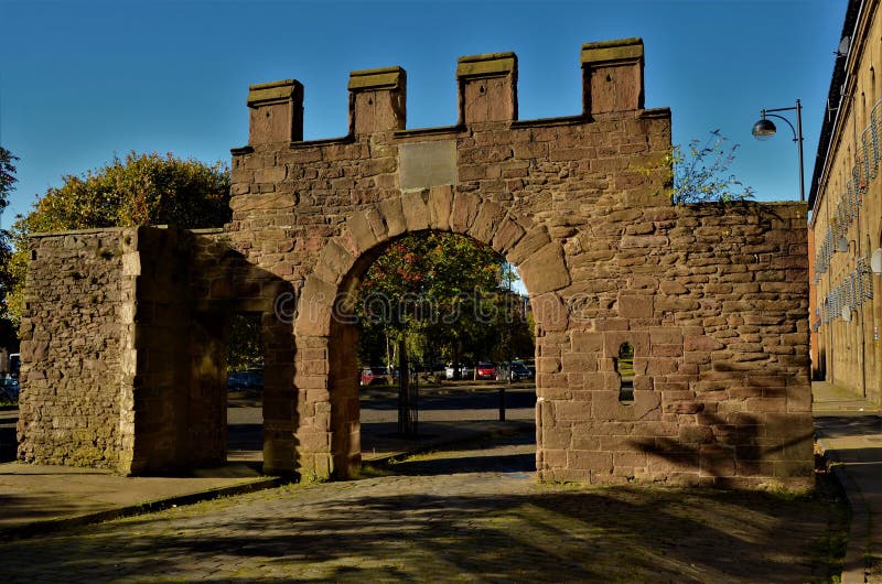 Landmarks of Scotland - Old Wall in Dundee Stock Image - Image of ...