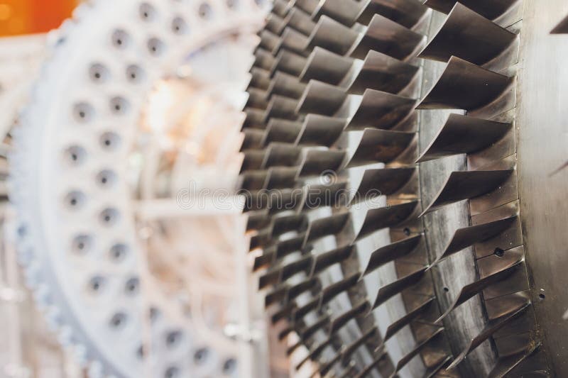 Section Model of a Historic Jet Engine. Stock Photo - Image of spiral ...