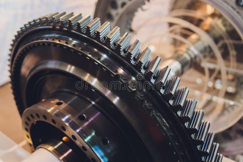 Section Model of a Historic Jet Engine. Stock Image - Image of detail ...