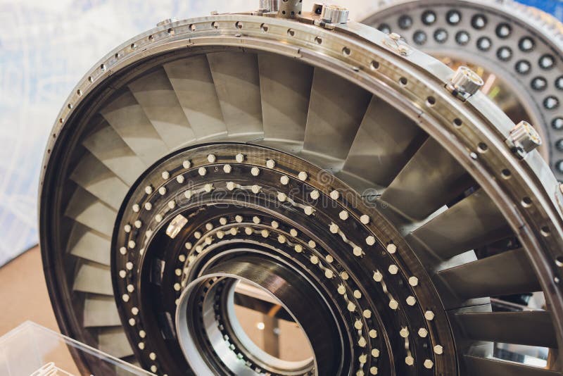 Section Model of a Historic Jet Engine. Stock Photo - Image of ...