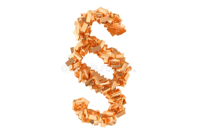 Section, Paragraph Symbol Frozen in Ice Cube, 3D Rendering Stock ...