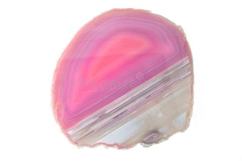 Pink Geode Cross-section stock image. Image of biology - 19669619