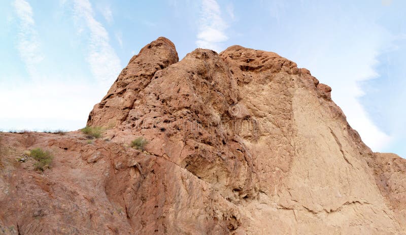 Section of Rock Formation in Echo Canyon Stock Image - Image of phoenix ...