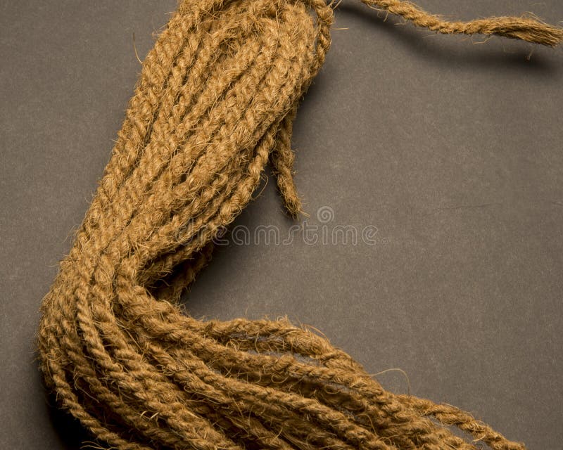 Section of Rope Overlapping Stock Photo - Image of straight, string ...